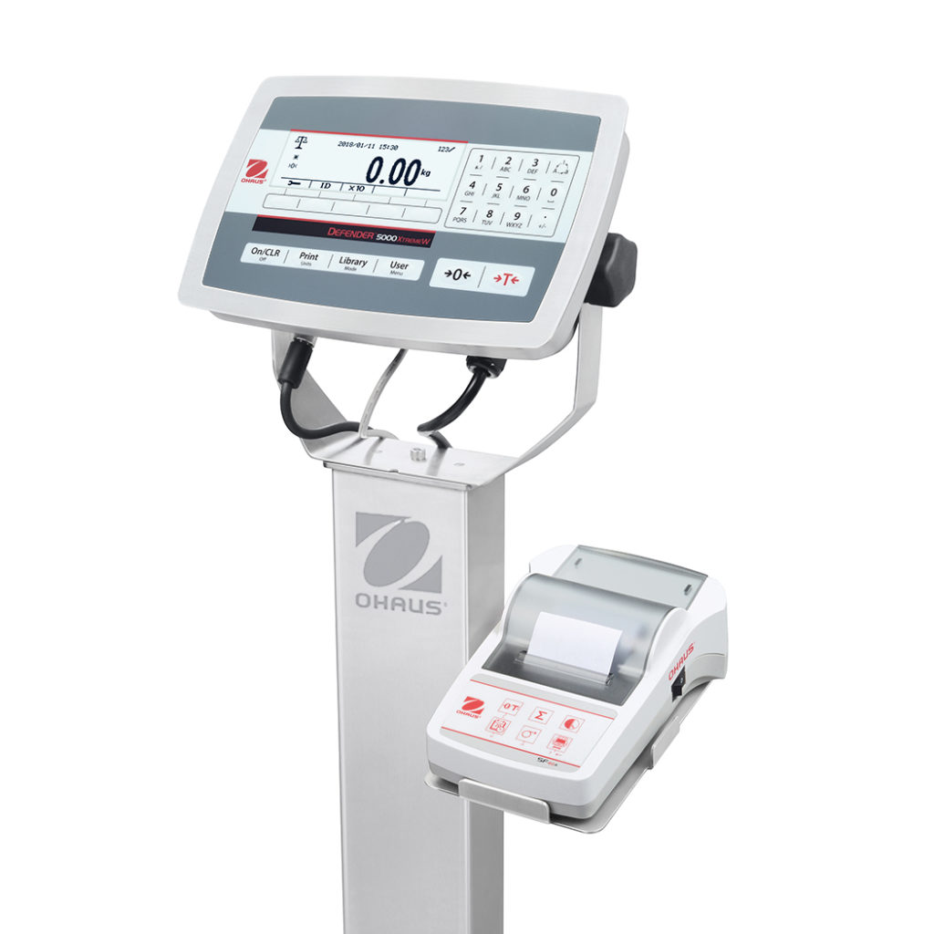 Ohaus Defender 5000 Bench scale w/column and Stainless indicator ...